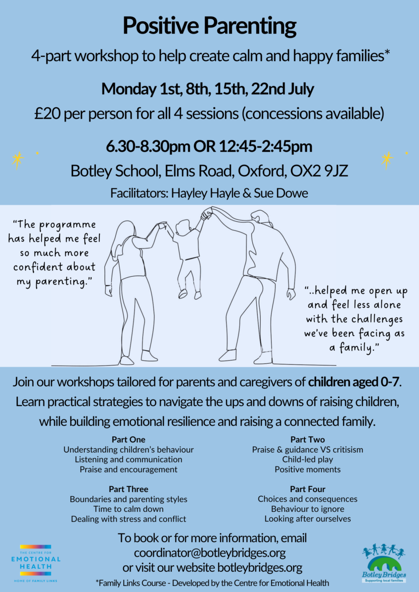 Early Years Family Links Parenting Course – Botley Bridges